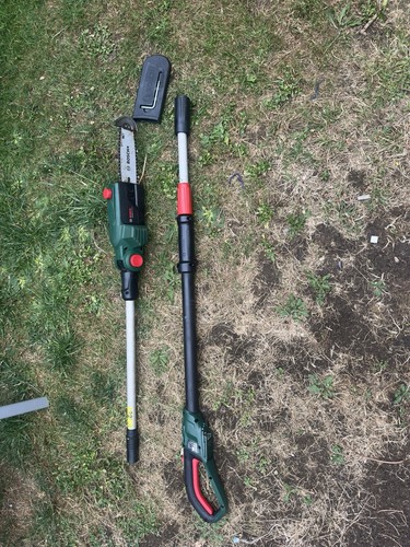 Bosch 18V Cordless Pole Pruner Cutter Chainsaw (Used With Battery And ...