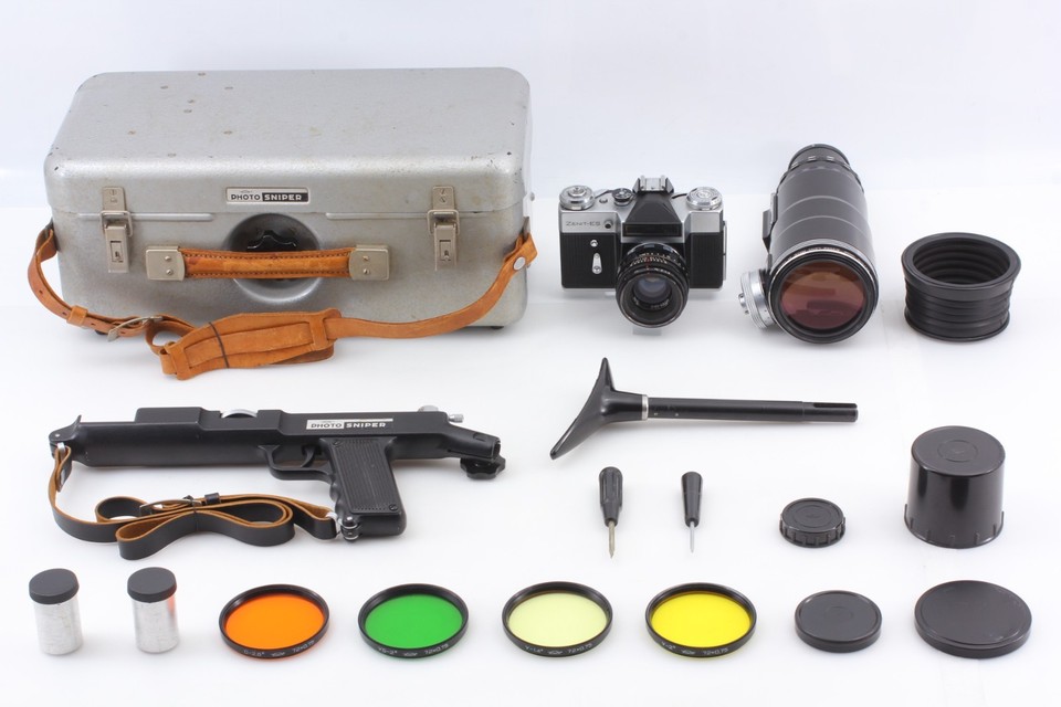 Full Set【MINT】 Zenit-ES Photo Sniper Tair3-PhS 300mm 4.5 Helios 44-2 ...