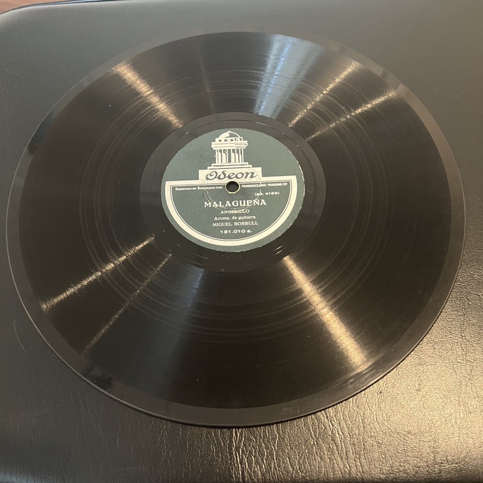 Spain FLAMENCO Angelillo 78 RPM Record Spanish Miguel Borrull Guitar ...