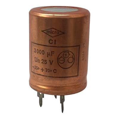 3000uF 25V Radial Electrolytic Capacitor Microfarad 40x30mm | eBay
