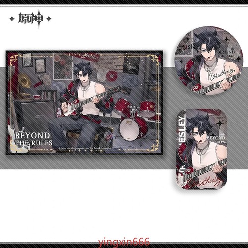 Wriothesley Genshin Impact Bedge Double Flash Acrylic Anime Mouse Pad ...