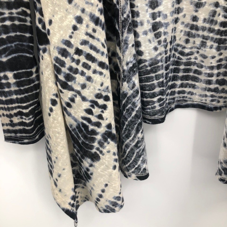 American rag tie-dye cream/blue waterfall cardigan | eBay