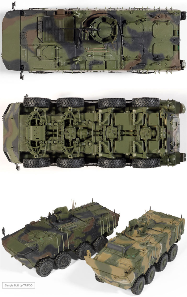 Academy 1/35 ROK Army K808 Wheeled Armored Vehicle APC Plastic model ...