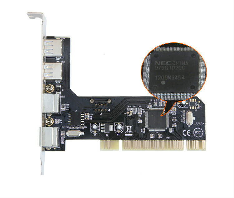 PCI 32bit to 2x PS2 PS/2 + 2x USB 2.0 Port For PC Keyboard Mouse ...