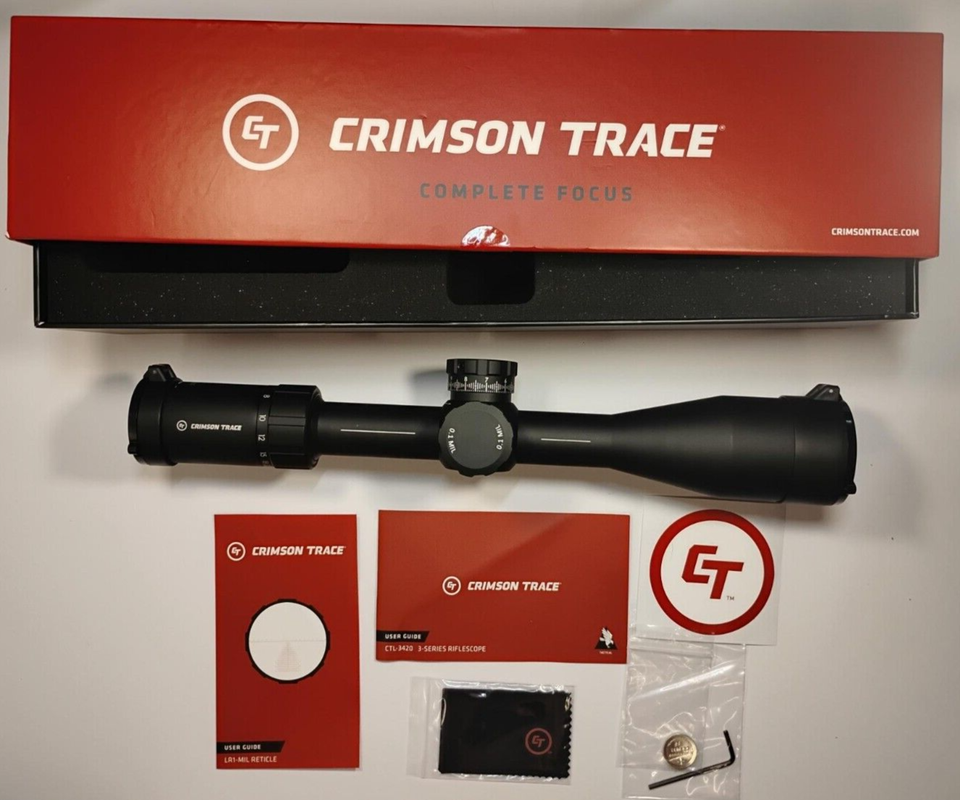 Crimson Trace CTL-3420 4-20x50mm with 30mm tube FFP LR1-MIL Reticle ...