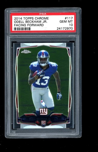 2014 Topps Chrome #117 Odell Beckham Jr. Giants RC Rookie Card PSA 10 ...