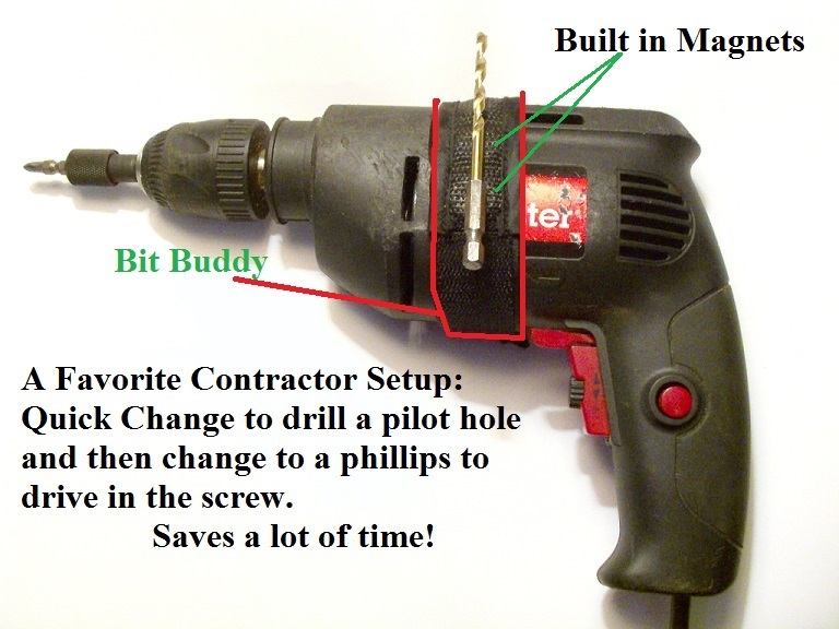 Bit Buddy cordless drill tool belt holder screw driver magnetic for ...
