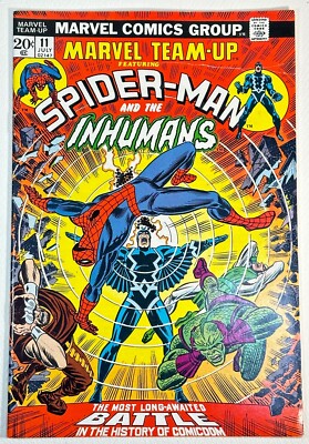 Marvel Team-Up #11 VF- 7.5 Spider-Man! Inhumans! (1972 1st Series) Nice ...