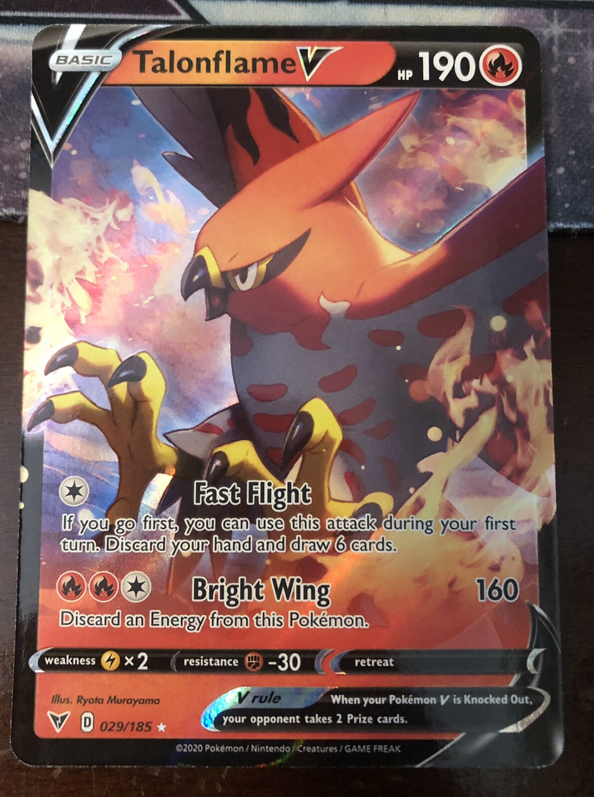 Pokemon TCG Vivid Voltage Talonflame V Holo Ultra Rare 029/185 NM | eBay