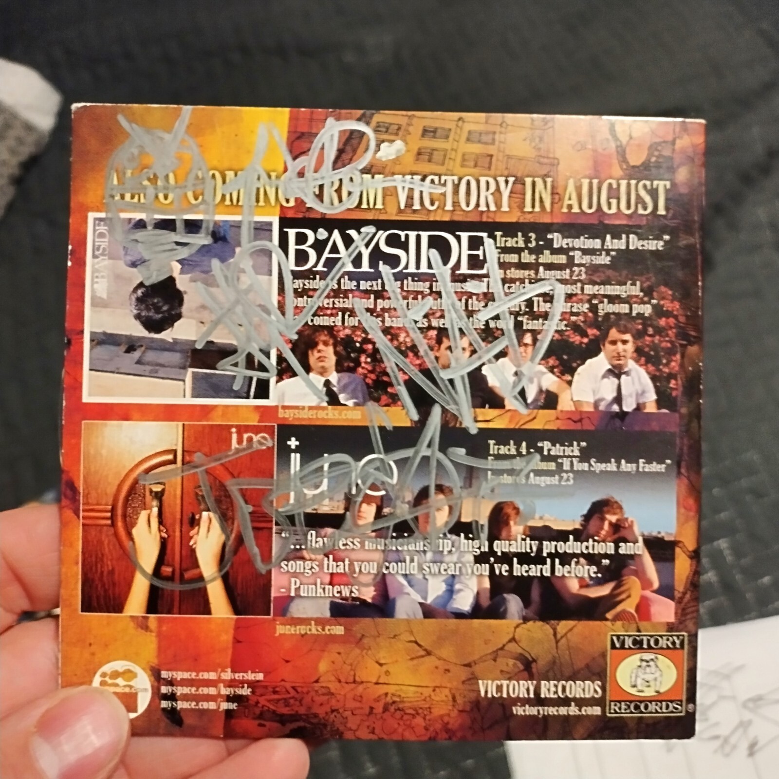 Bayside Promo Signed By All Four Members Including Deceased John Beats ...