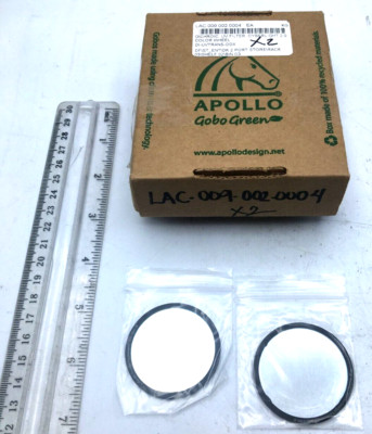 Apollo Lot of 2 Gobo Green Dichroic UV Filter Cyberlight 2.0 DI-UVTRANS ...