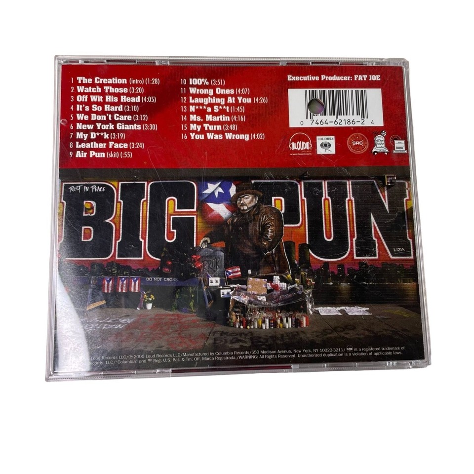Big Pun Yeeeah Baby Hip Hop Rap Audio Music CD 2000 Fat Joe 16 Tracks u ...
