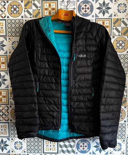 RAB Womens Microlight Alpine Jacket Steel/blue UK 12 nikwax down pertex ...