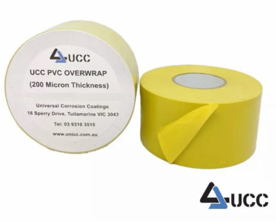 UCC PVC Overwrap Tape YELLOW 50mm x 30m (200 Micron Thickness) | eBay ...