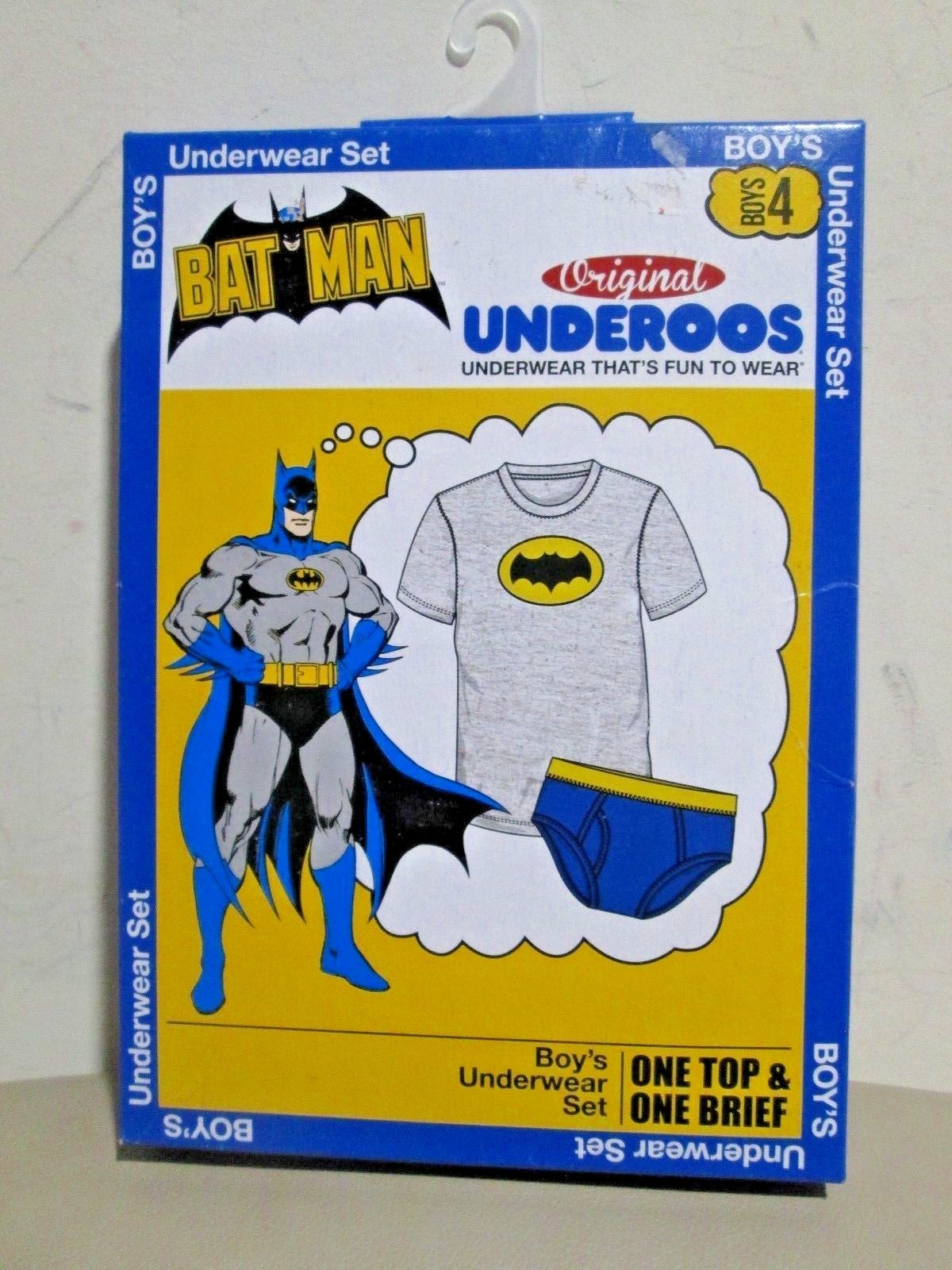 2016 Original UNDEROOS Boy's BATMAN Underwear Set Size 4 for sale ...