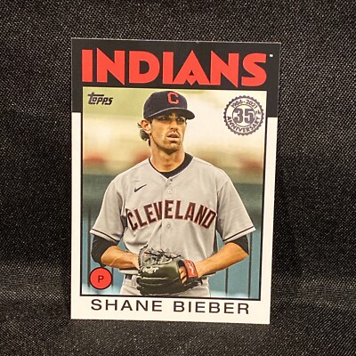 2021 Topps 35th Anniversary Shane Bieber #86B-37 Indians 💨 | eBay