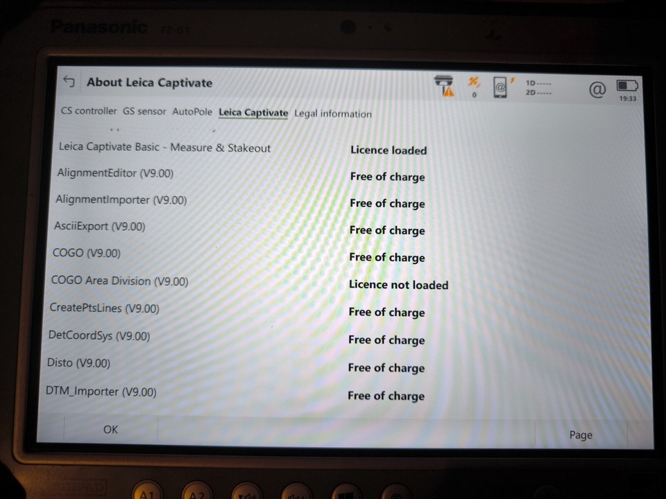 Leica CS35 tablet with Leica Captivate 9.1, GNSS devices ONLY, CCP end ...