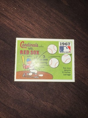 1980 World Series Cardinals vs Red Sox Baseball Card Pirates On Back | eBay