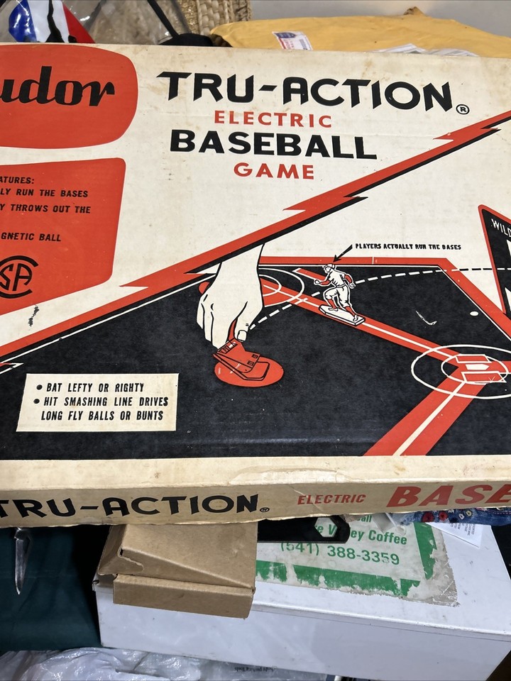 Vintage 1950's Tudor Tru Action Electric Baseball Game Model 550 Tested ...