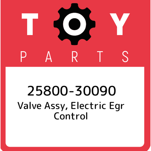 25800-30090 Toyota Valve assy, electric egr control 2580030090, New ...
