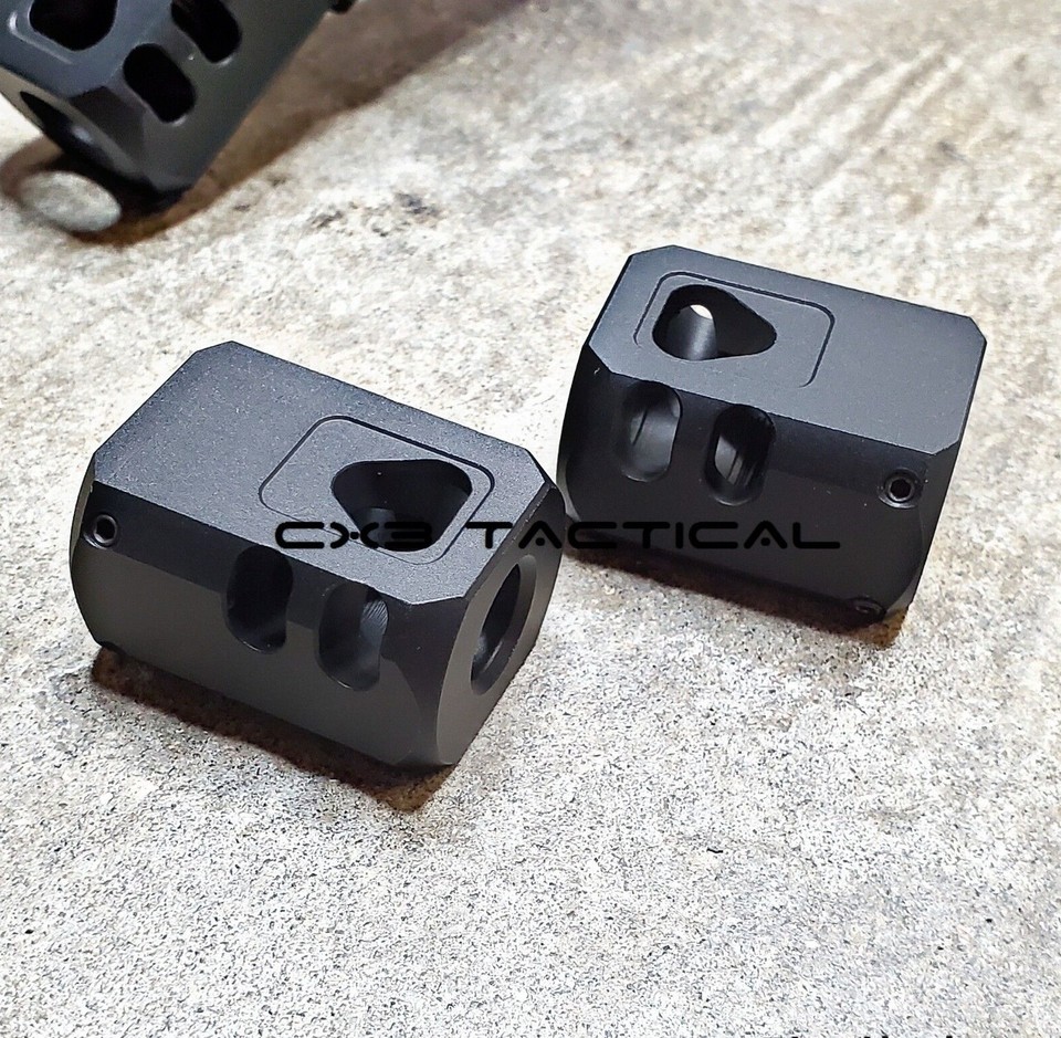 9mm Compensator 1/2-28 TPI Muzzle Brake Comp For G17 G19 G26 G34 G43 ...