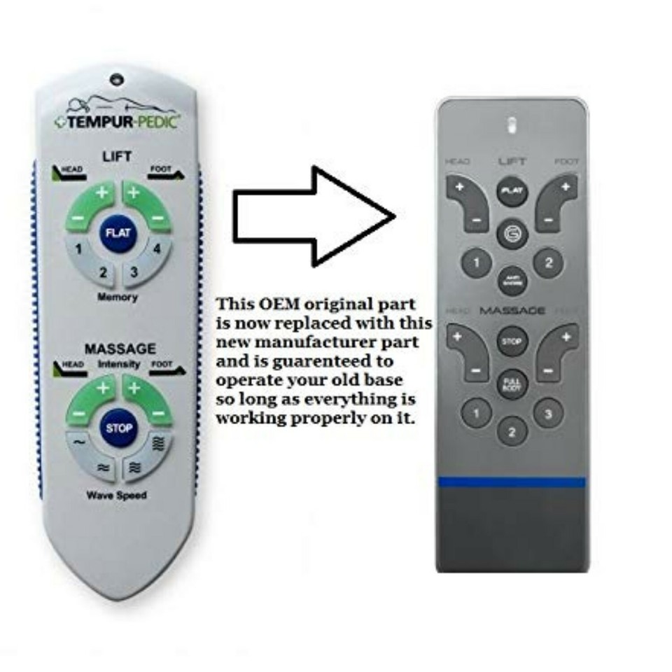 Tempur-pedic Adjustable Bed Replacement Remotes, All Models | eBay