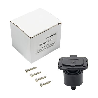 15 Amp Inlet Shore Power Flanged Receptacle 15A 125V Recessed Male ...