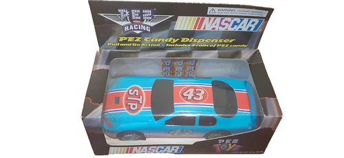 NASCAR Racing and Pez Candy Dispenser STP Car 43 Pull and Go Action NIB ...