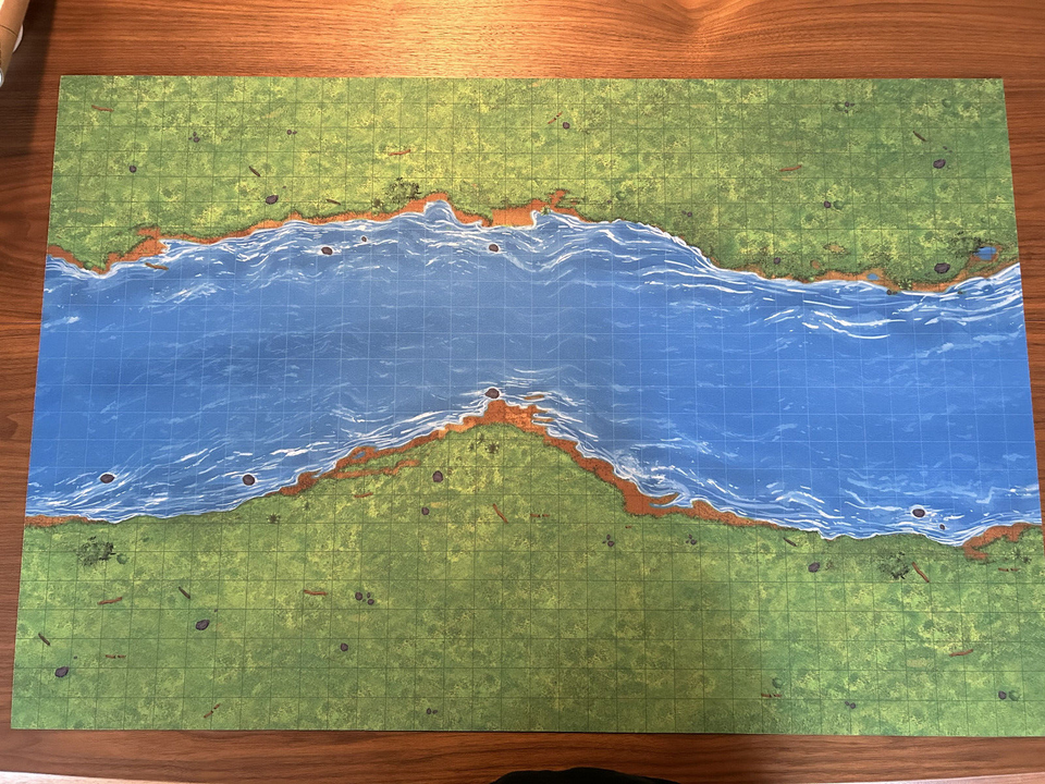DungeonMats Gaming Mat 24x36" w/1" Grid Neoprene Terrain D&D DND ...