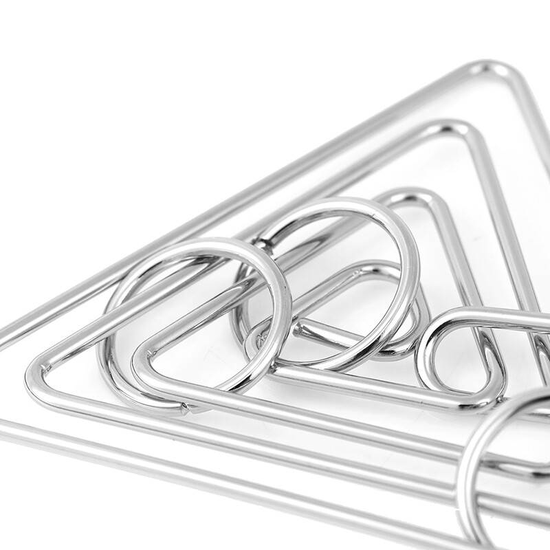 Challenging Metal Triangular Ring Puzzle Brain Teaser Game for Adults ...