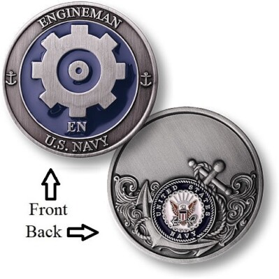 EN = Engineman ~ Snipes ~ U.S. Navy Engineering Challenge Coins ~ Navy ...