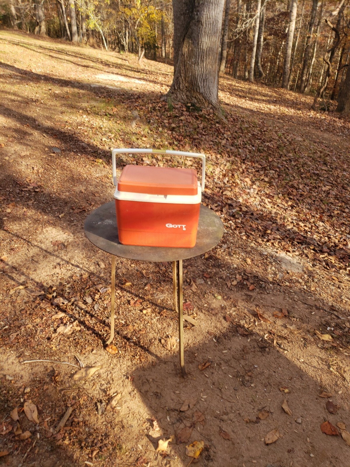 1980s GOTT Blue White 8 Quart 2 Gallon Ice Chest Cooler 10 Can Capacity ...