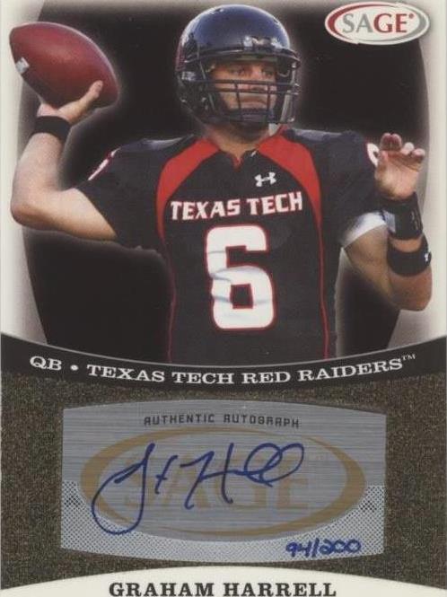 2009 SAGE - Autographs Graham Harrell #A19 Gold /200 (AU, RC) for sale ...