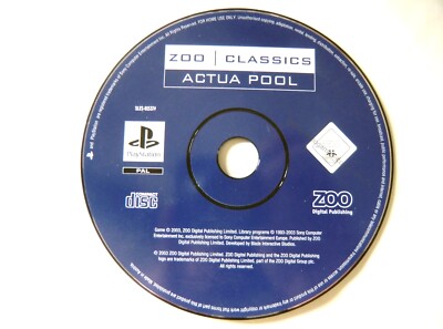 64171 Actua Pool - Sony PS1 Playstation 1 (2003) SLES 01537 | eBay UK
