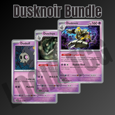 Duskull 018 Dusclops 019 Dusknoir 020 - Shrouded Fable - Pokemon TCG | eBay