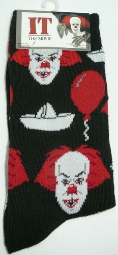 IT Pennywise Crew Socks 1 Pair Evil Clown Horror Movie SS Georgie ...