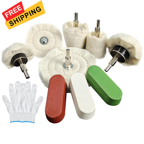 Neeki 6 Drill Buffing Wheels and 3 Polishing Compounds, Multi ...