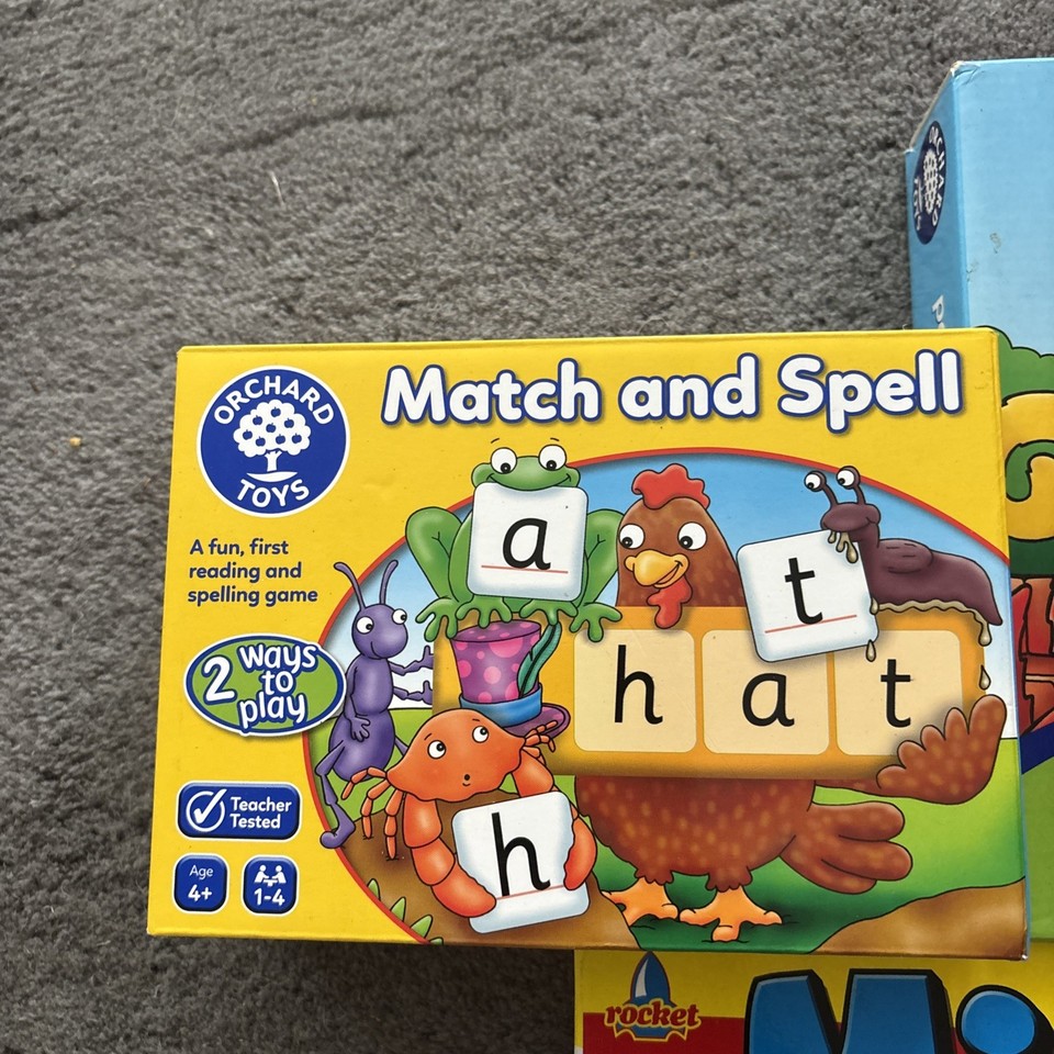 3 X Educational Games Orchard Toys Match & Spell, Post Box Game ...