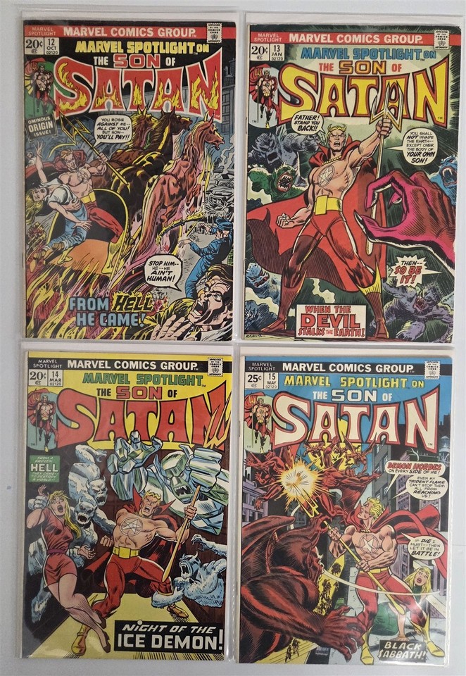 MARVEL SPOTLIGHT #12-24 COMIC FULL RUN LOT Daimon Hellstrom Son of Satan Avg VF+ | eBay