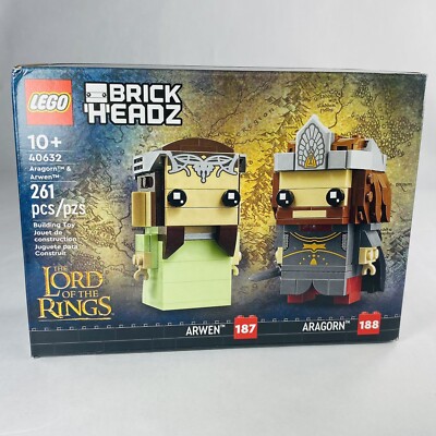 New! LEGO BrickHeadz Aragorn & Arwen Set 40632 LOTR 673419377829| eBay