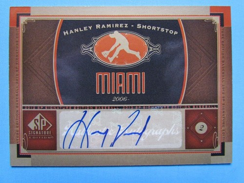 BOSTON RED SOX 2012 HANLEY RAMIREZ AUTOGRAPH CARD | eBay