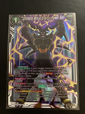 Ultimate Minus Energy Power Ball BT15-139 SR Saiyan Showdown DBS | eBay UK