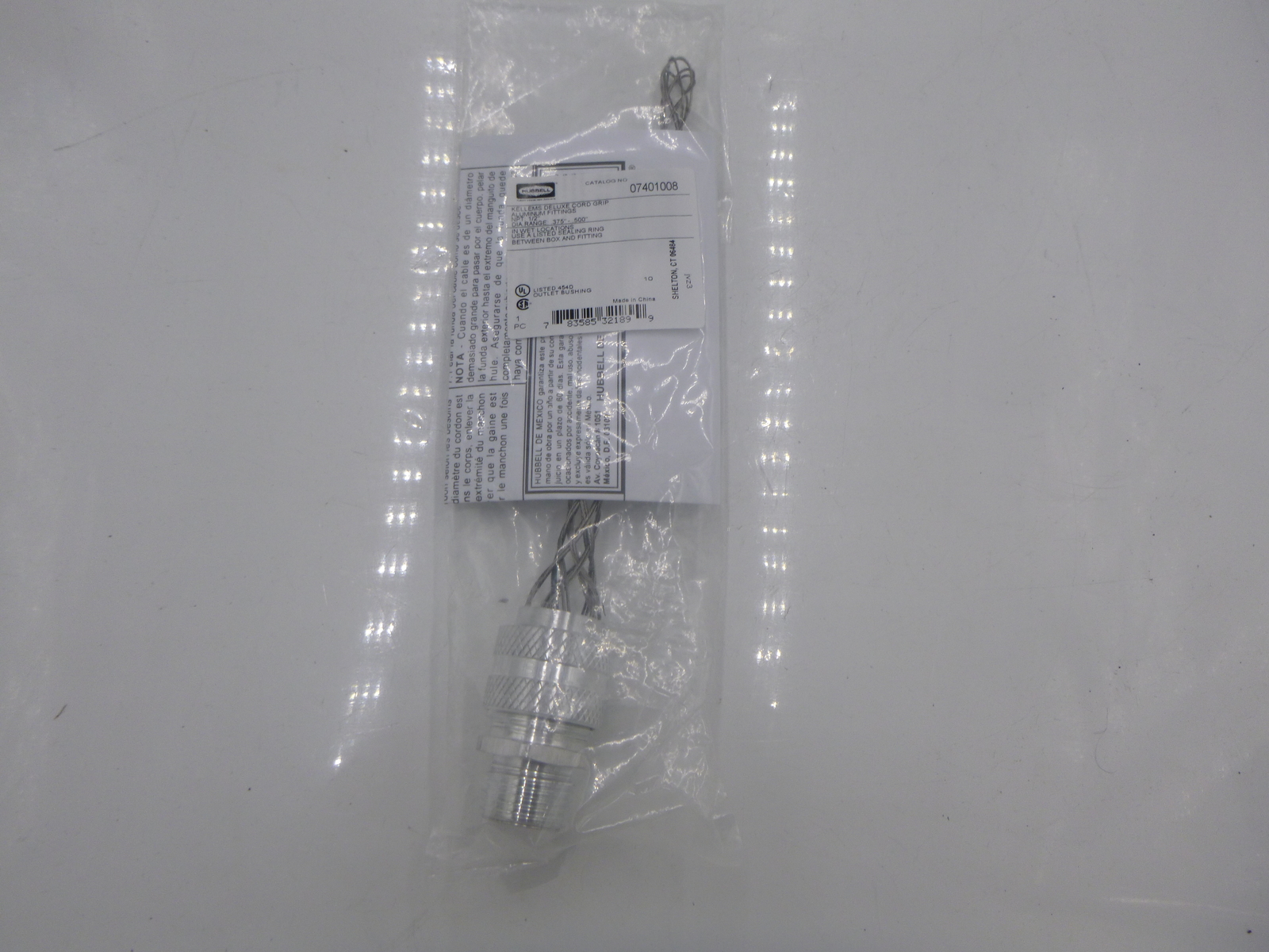 Hubbell 07401008 Kellems Deluxe Cord Grip 1/2" NPT .375"-.500 ...