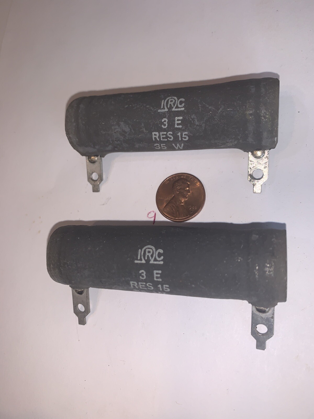 IRC 15 Ohm 35 Watt Ceramic Power Resistor Quantity Of (2) New Resistors ...