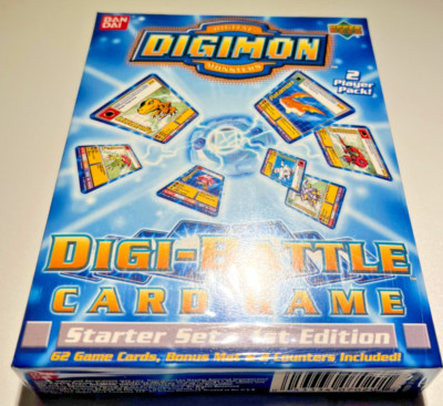 DIGIMON DIGI-BATTLE STARTER SET CARD GAME DECK 1st EDITION ~ FACTORY ...