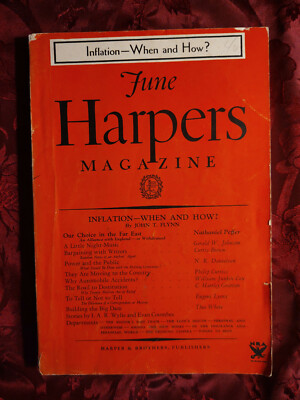 HARPER's June 1935 JOHN T. FLYNN EUGENE LYONS PHILIP CURTISS NATHANIEL ...