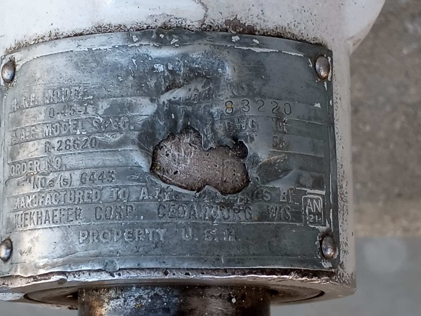 Aircraft Flat Twin Kiekhaefer 0-45-1 Engine Ww2 radioplane gunnery ...