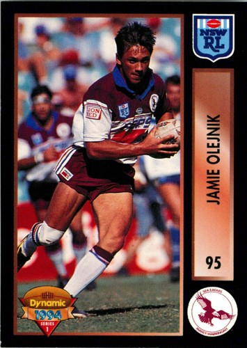 New 1994 MANLY SEA EAGLES NRL Card JAMIE OLEJNIK | eBay