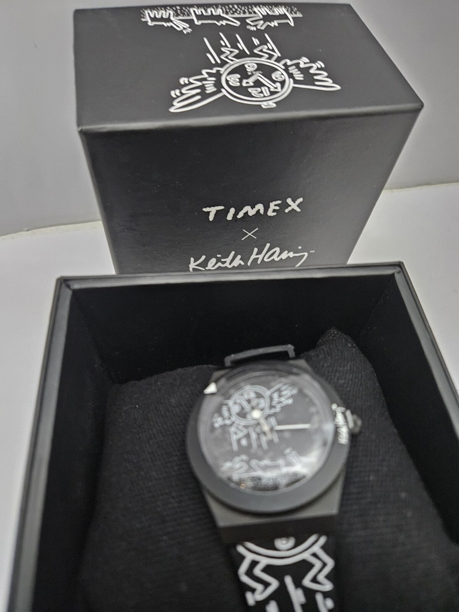 Q Timex x Keith Haring Designer Art Limited Edition Black Q Timex x Keith Haring Designer Art Limited Edition Black