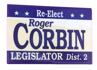 Re-elect ROGER CORBIN 1997 Nassau County,NY Democratic Legislator Dist ...